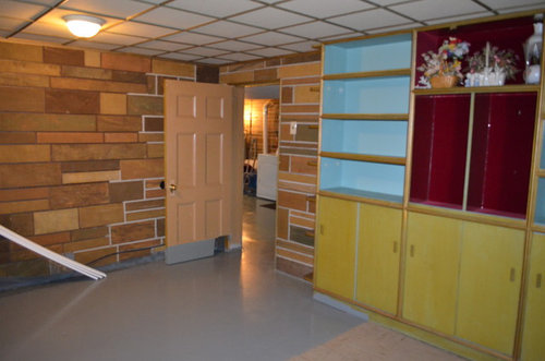 Basement Rec room in older home