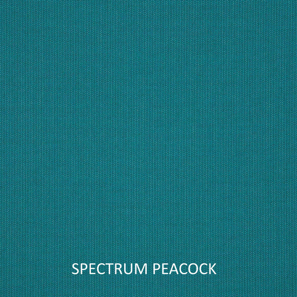 Sunbrella Corrigan Peacock Blue Outdoor Bench, 48x17 - Contemporary ...