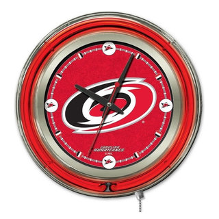 Carolina Hurricanes Neon Clock - Contemporary - Wall Clocks - by ...