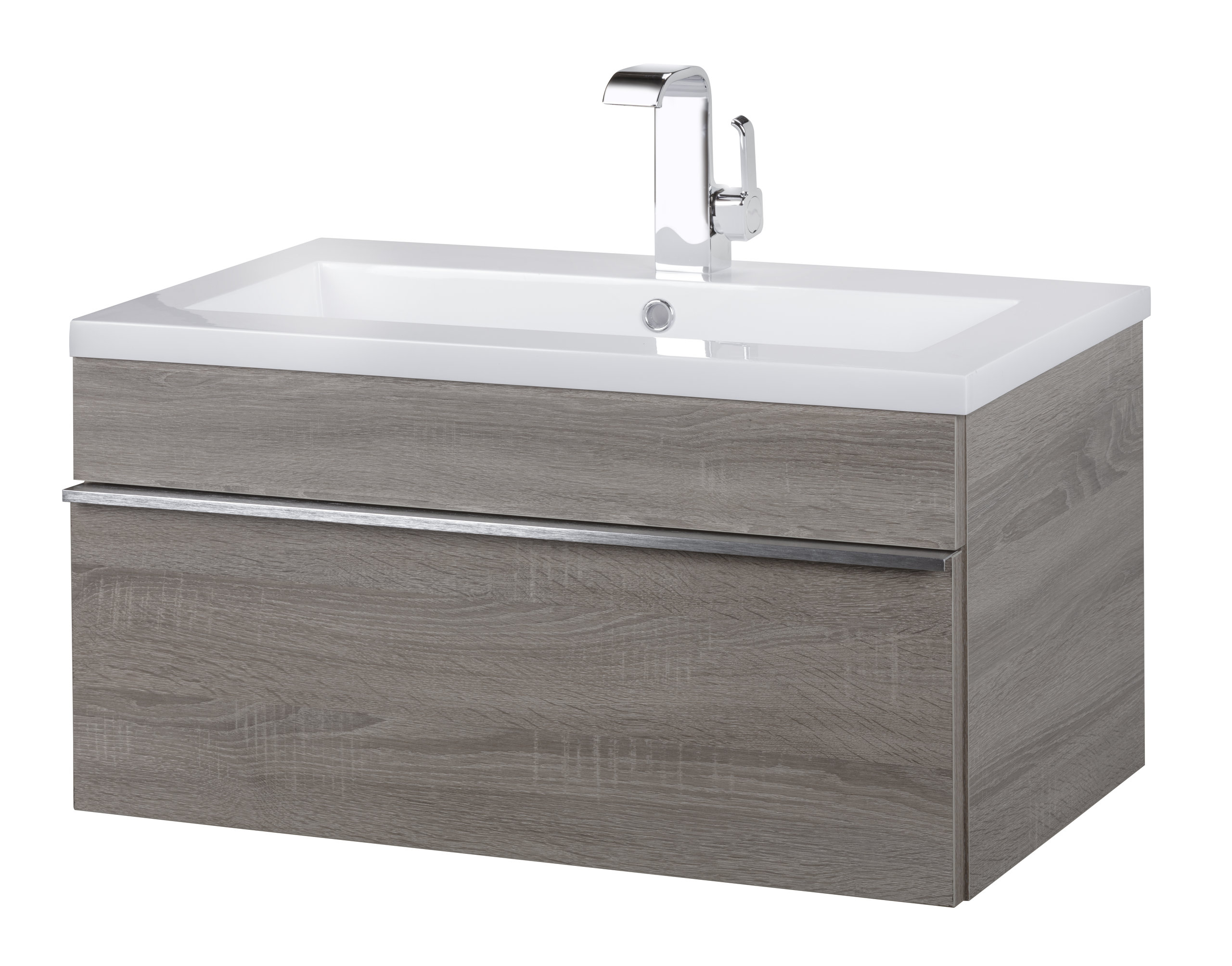 Trough Collection 30" Wall Mount Modern Bathroom Vanity, 30 ...