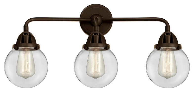 Innovations Beacon 3 Light 24" Bath, ORB/Clear - Transitional ...