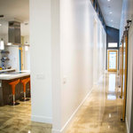 Zelda Leather Adjustable Bar Stool - Modern - Bar Stools And Counter ...