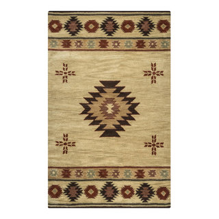 Rizzy Home SU2007 Southwest Area Rug Khaki, 6'6" x 9'6" - Southwestern ...