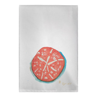 Betsy Drake Coral Sand Dollar Guest Towel, One Size - Beach Style ...