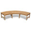 Teak Curved Bench 7' - Transitional - Outdoor Benches - by Goldenteak ...