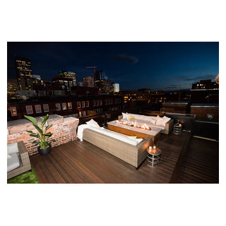 Urban Rooftop Deck -- Envision Distinction Rustic Walnut composite ...