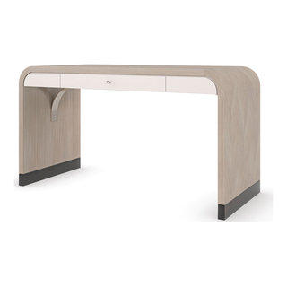 Herringbone Waterfall Desk - Transitional - Desks And Hutches - by ...