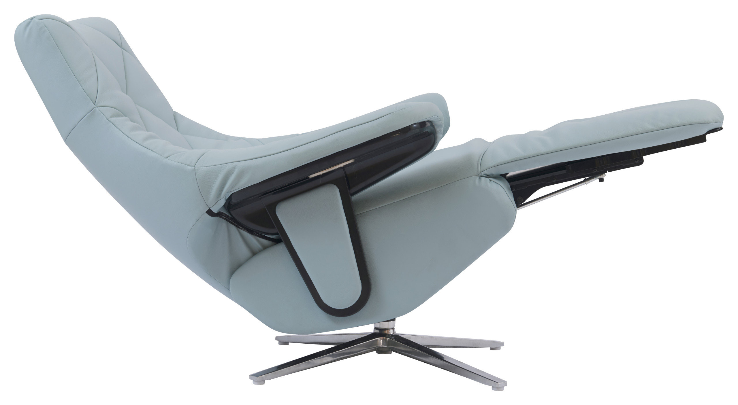 Darwin Light Blue Recliner - Midcentury - Recliner Chairs - by World ...