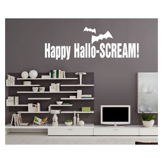 Halloween Happy Hallo-Scream! Holiday Vinyl Wall Decal, 18 in ...