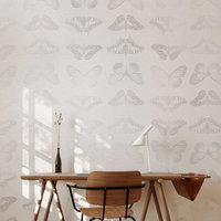 Mur de Papillons Wall Mural - Contemporary - Wallpaper - by Brewster ...