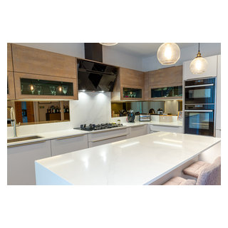 Naturally Cosy with elegant textures and glass accents - Contemporáneo ...