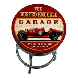 Old Sports Car Theme Counter Stool - Contemporary - Bar Stools And ...