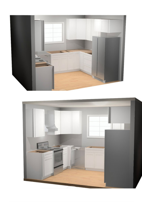 Kitchen layout design help