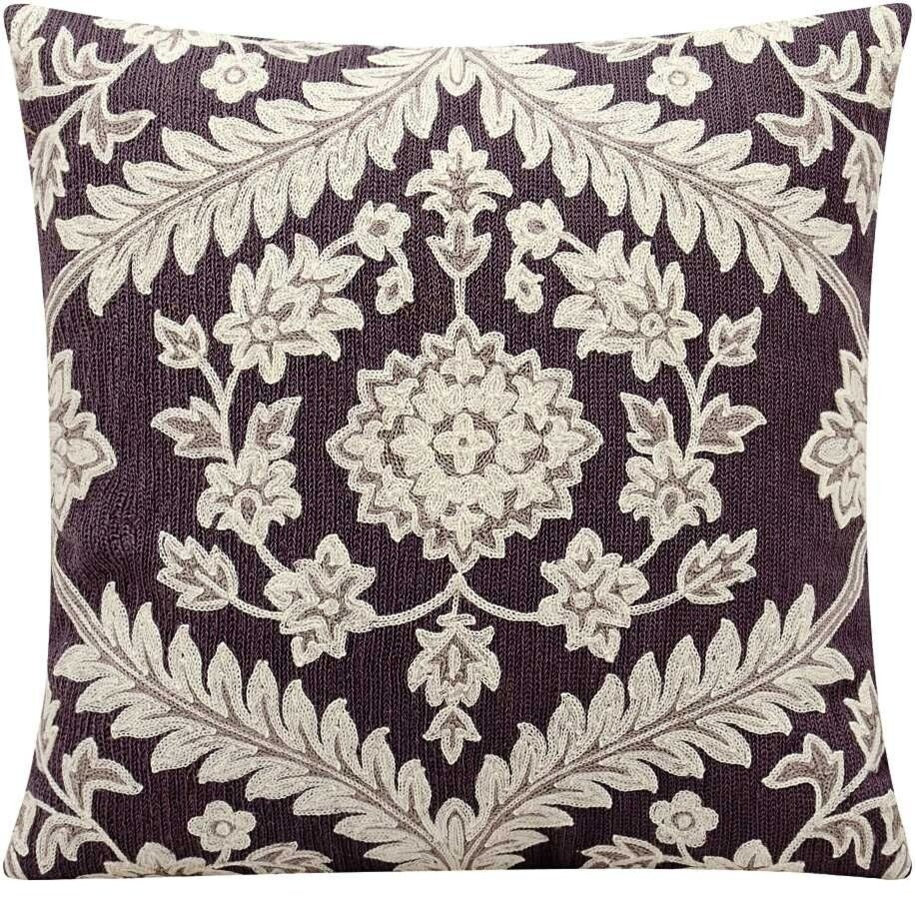 Nourison Dynasty Grey Pillow 18" x 18", 0.5 x 18 x 18 - Traditional ...