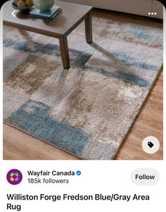 Very busy area rug
