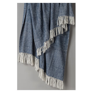 Subtle Chevron Throw - Contemporary - Throws - by HedgeApple | Houzz