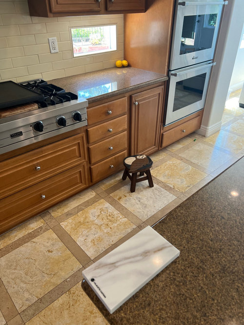 help choose new counters with existing travertine floors | Houzz Forum