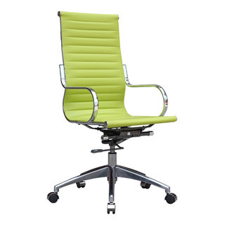 Modern Classics Twist Office Chair High Back, Green, 42"H x 22"W x 20.5 ...