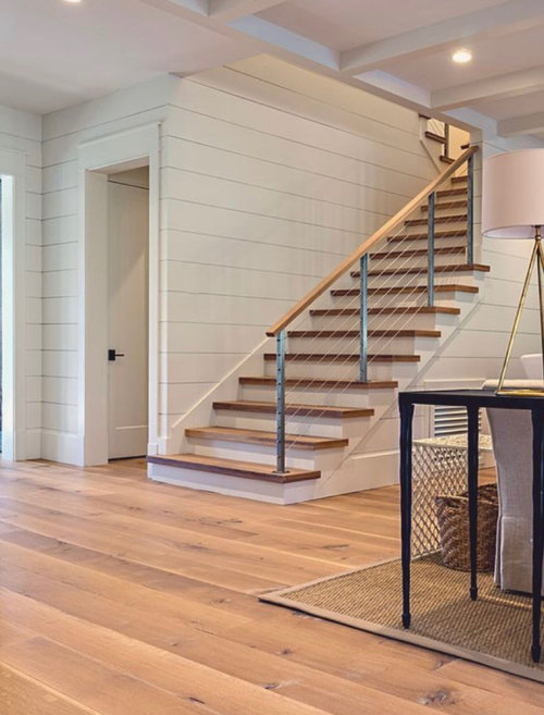 Split level stair flooring