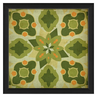 Pattern Square 1 Framed Artwork - Contemporary - Prints And Posters ...