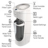 Top Fill Tower Humidifier, Digital Humidistat, Black Cool Mist ...