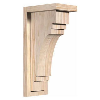 Pescadero Corbel w/Backplate, 8"Dx16"H - Transitional - Corbels - by ...