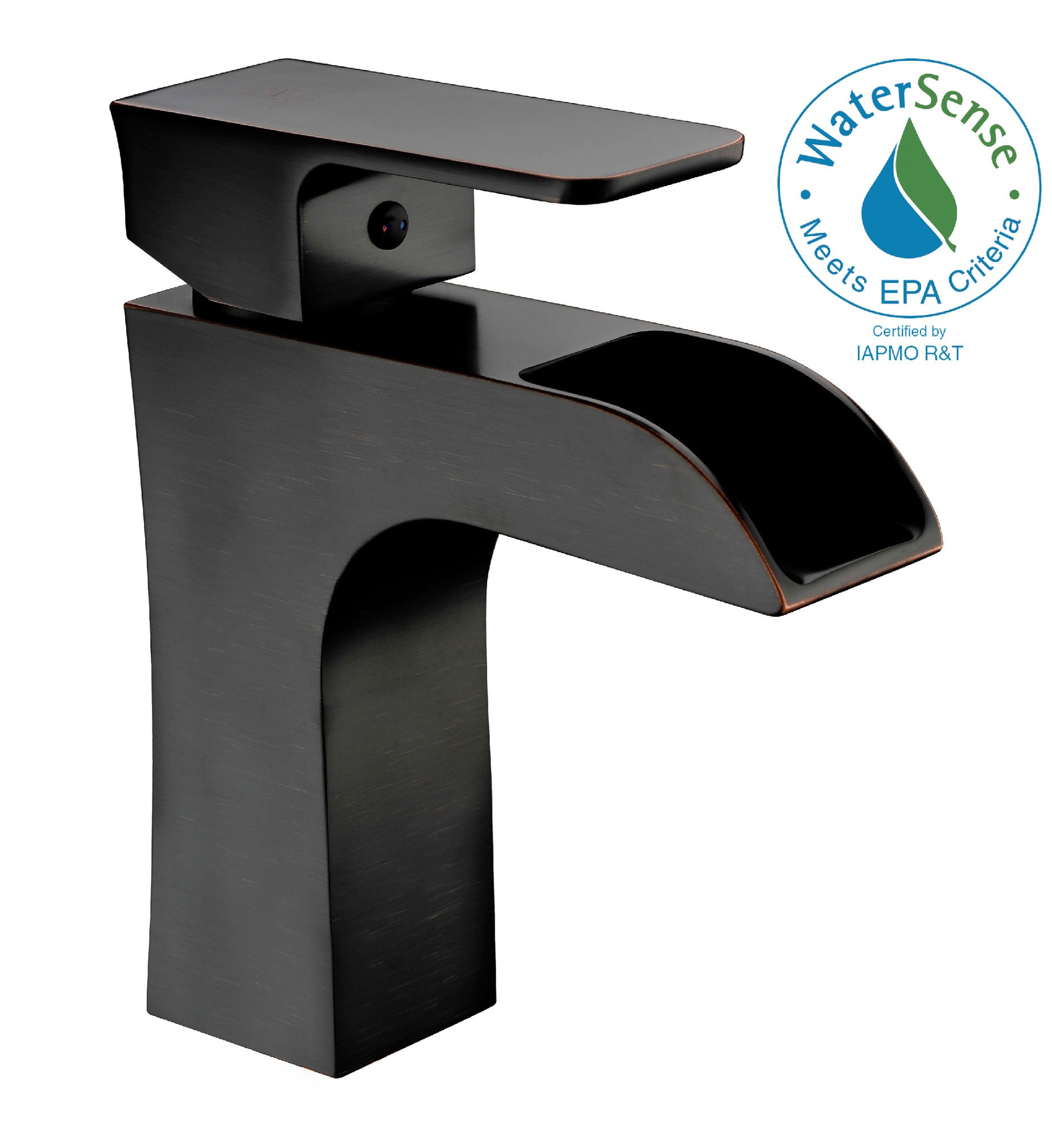 ANZZI Forza Series Single Hole Single-handle Low-arc Bathroom Faucet In ...