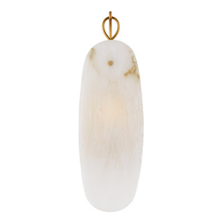Cora Small Sconce With Alabaster - Transitional - Wall Sconces - by ...