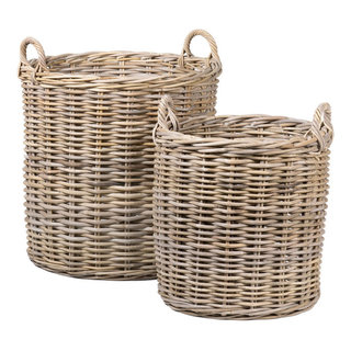 East at Main Moana Rattan Basket Set - Tropical - Baskets - by Ecotessa ...