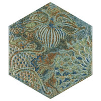 Gaudi React Hex Ocean Porcelain Floor and Wall Tile - Contemporary ...
