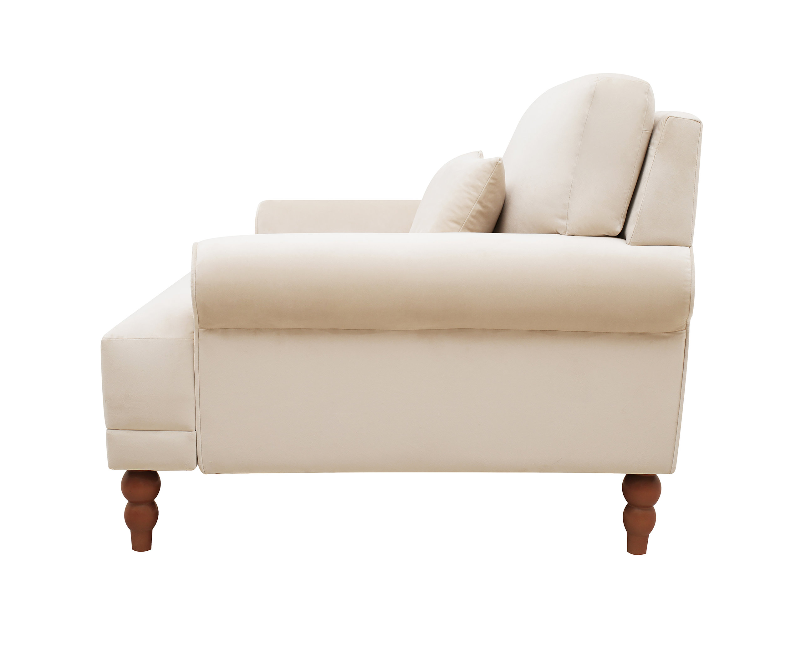 GDF Studio Boucle Upholstered Chair With Birch Wood Legs - Traditional ...