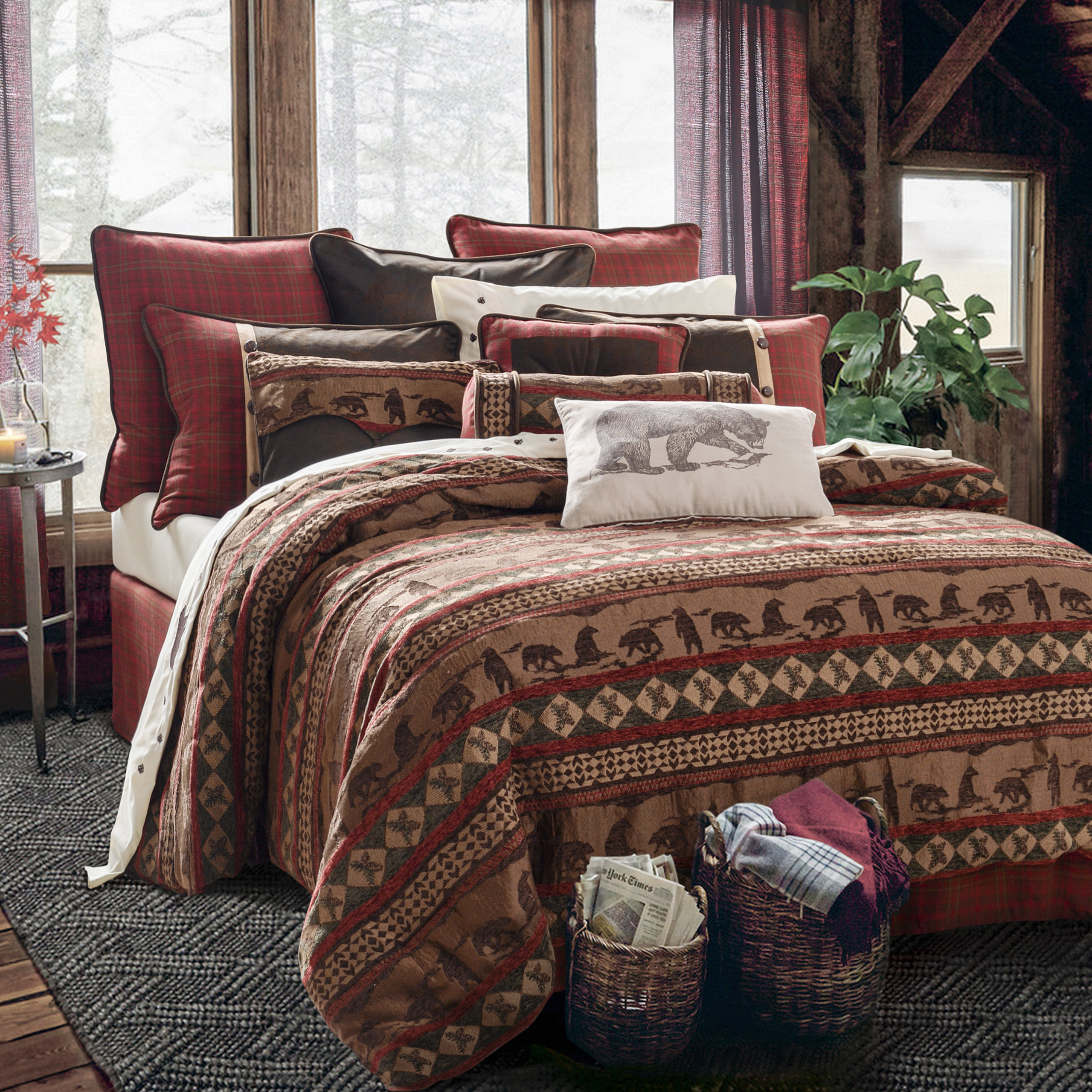 Cascade Lodge Bedding Set, Twin - Rustic - Comforters And Comforter ...