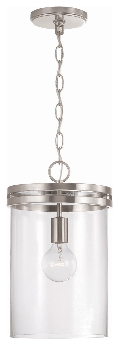 Fuller One Light Pendant, Brushed Nickel - Transitional - Pendant ...
