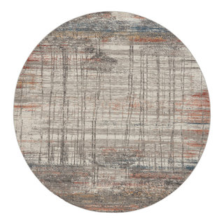 Nourison Home 5'3"xRound Rustic Textures Area Rug, 5'3"xRound ...
