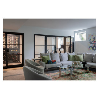 Basement - Contemporary - Basement - Boston - by Heather Vaughan Design ...