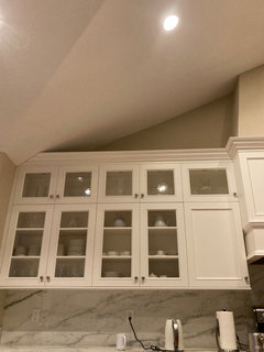 Crown molding with slanted cielings