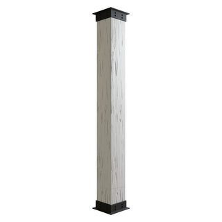 Pecky Cypress Endurathane Faux Wood Column Wrap, 12"W x 16'H ...