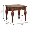 Dreena End Table, Cherry - Victorian - Side Tables And End Tables - by GwG Outlet | Houzz