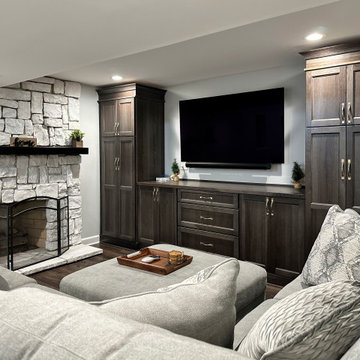 Basement Entertainment Center - Photos & Ideas | Houzz