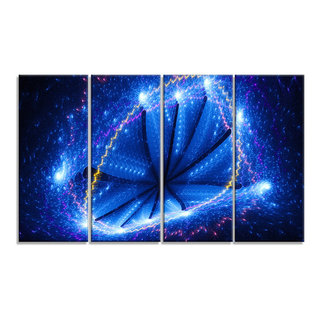 Blue Star Clusters, Multipanel Abstract Canvas Wall Art, 48"x28 ...