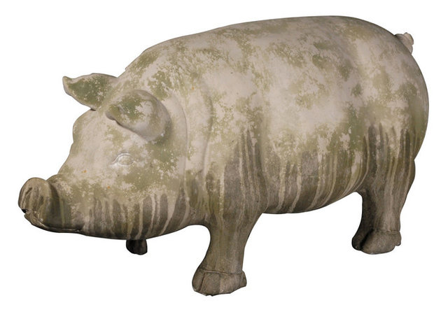 Pig Statue Figurine - Farmhouse - Garden Statues And Yard Art - by ...