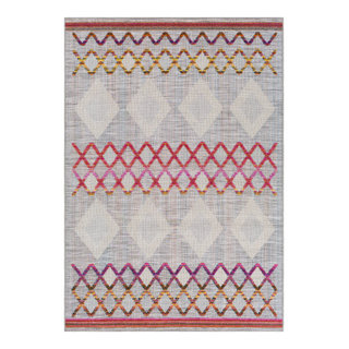 Murcia MUC-2306 Indoor/Outdoor Area Rug, 5'3" x 7' - Contemporary ...
