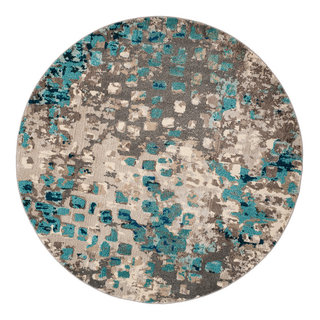 Safavieh Monaco Collection MNC225 Rug, 5' Round - Contemporary - Area ...