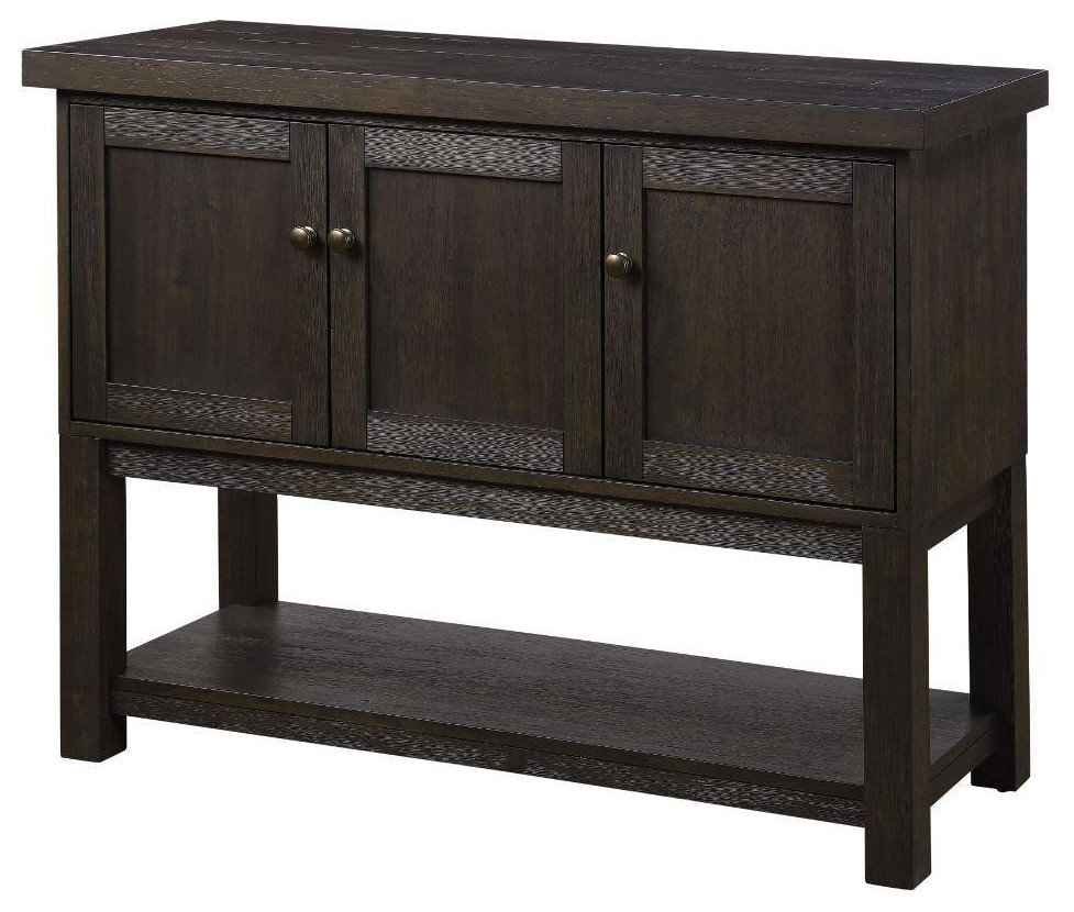 Haddie Distressed Walnut Server - Contemporary - Buffets And Sideboards ...