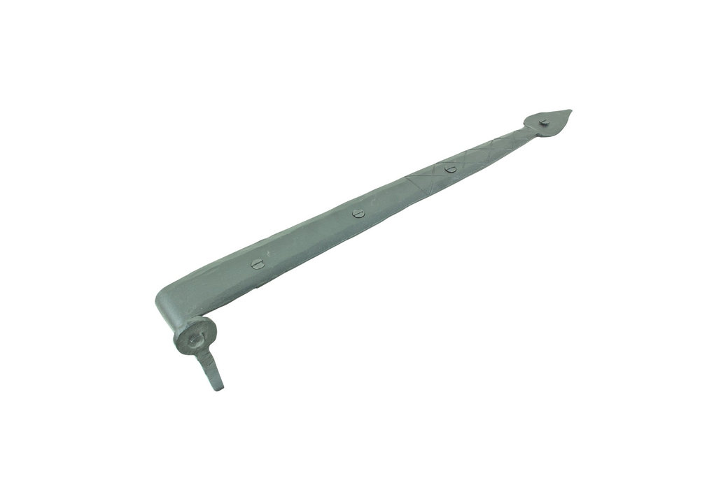 Wrought Iron Black Door Hinge Heart Diamond Etch Pintle Strap Design ...