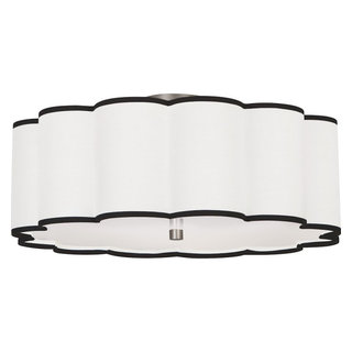 Robert Abbey Axis 4 Light Large Flushmount, Blackened Antique Nickel - D2201 - Transitional ...