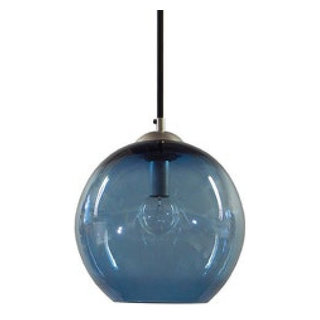 Metro Blown Glass Pendant Light Made in Rhode Island, 6 X 6 ...
