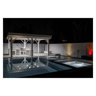 New Raised Infinity Pool - Modern - Pool - Los Angeles - by A to Z ...