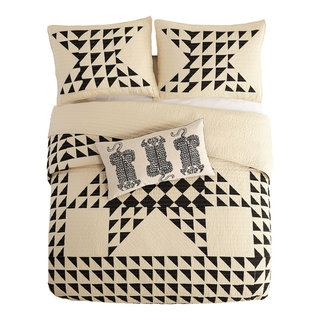 Aubert Quilt & Shams, 104X90" - Contemporary - Quilts And Quilt Sets ...