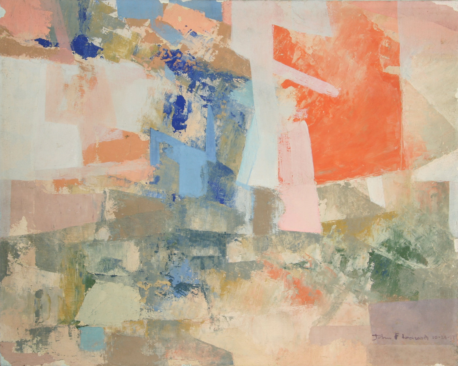 John F. Leonard, Abstract 57, Oil Painting - Contemporary - Fine Art ...